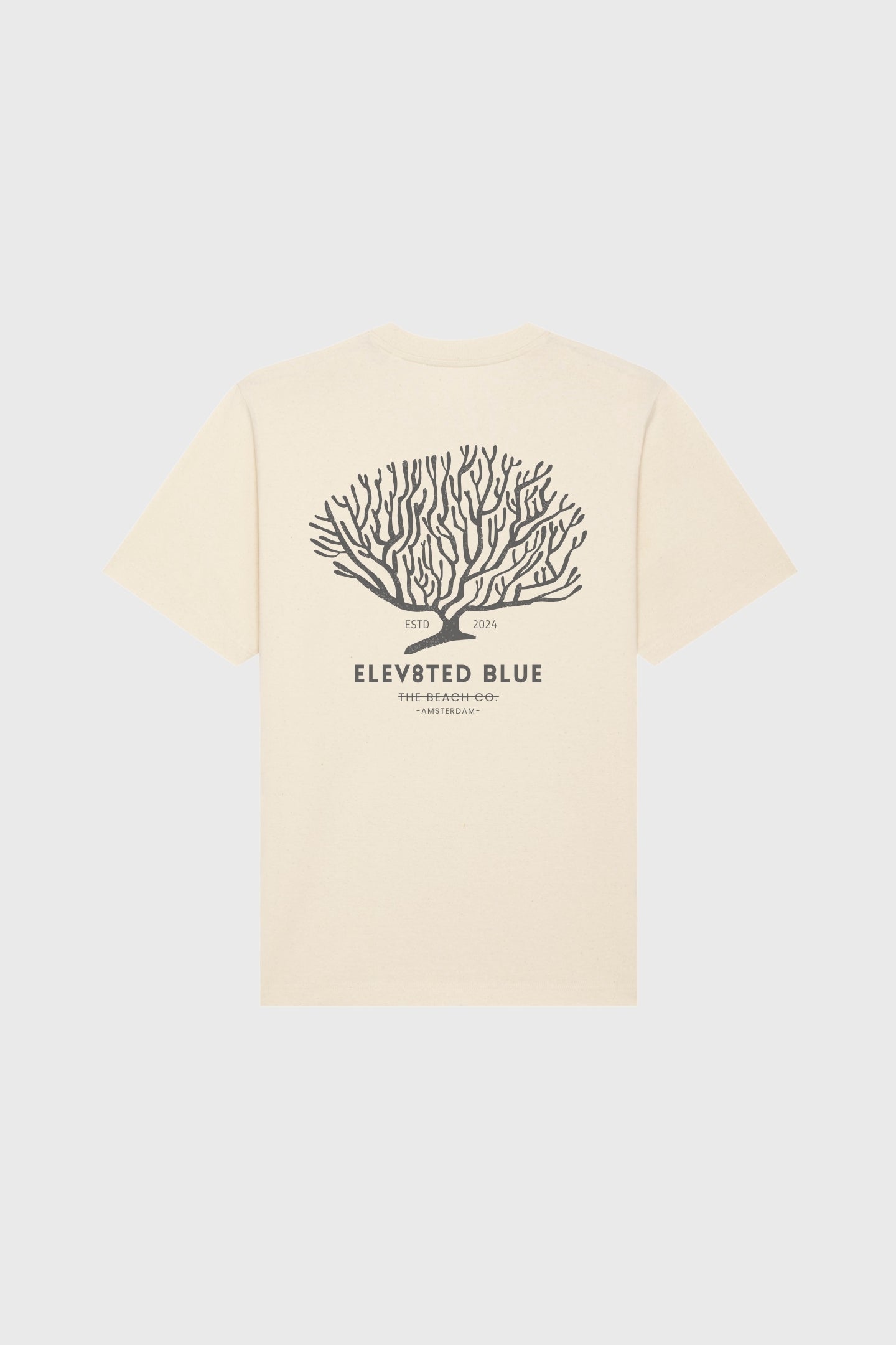 The Coral Tee - Sand – Elevated-blue